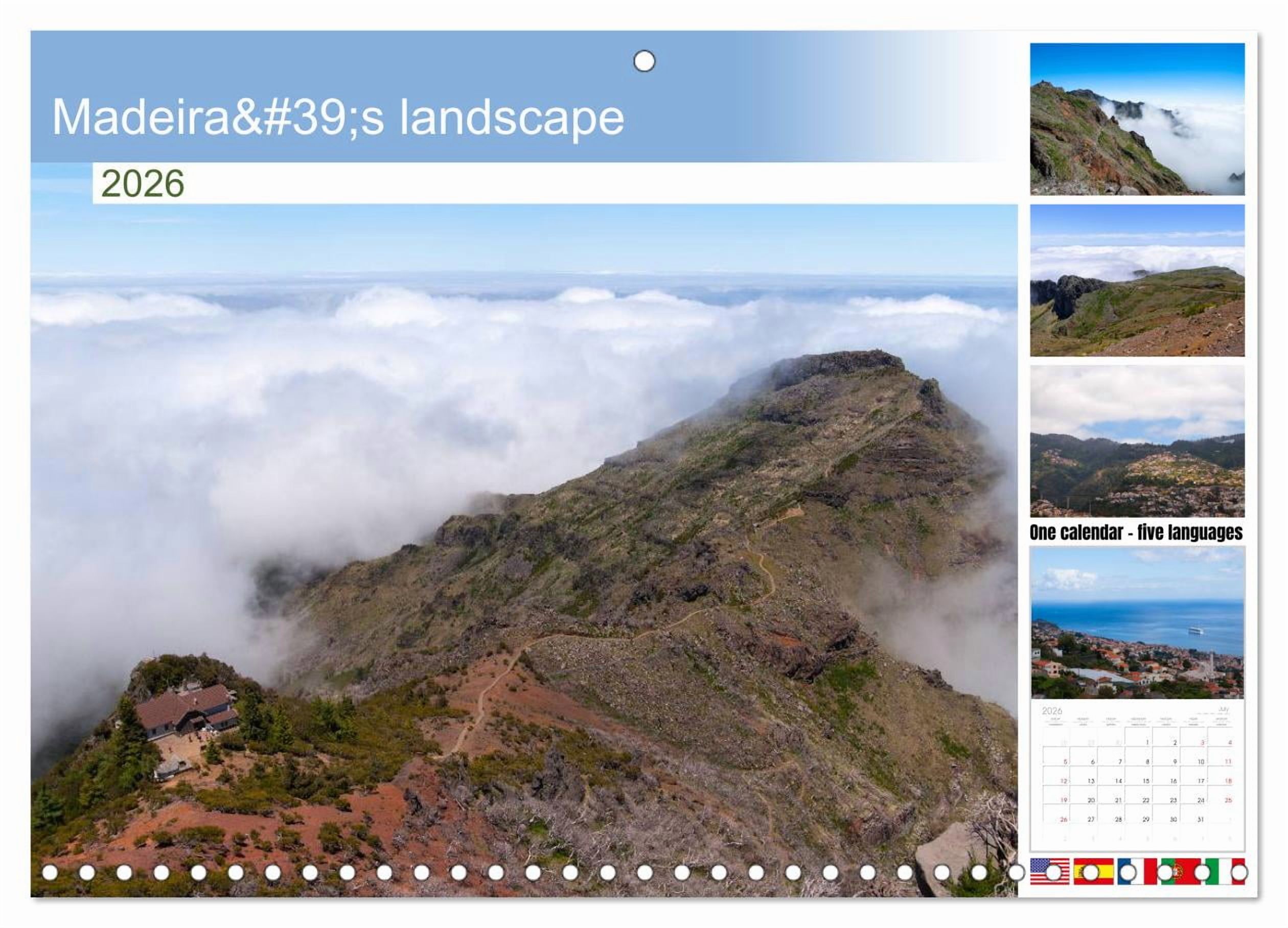 Madeira's landscape (Monthly Wall Calendar 2026 11.7 x 16.5 (open ...
