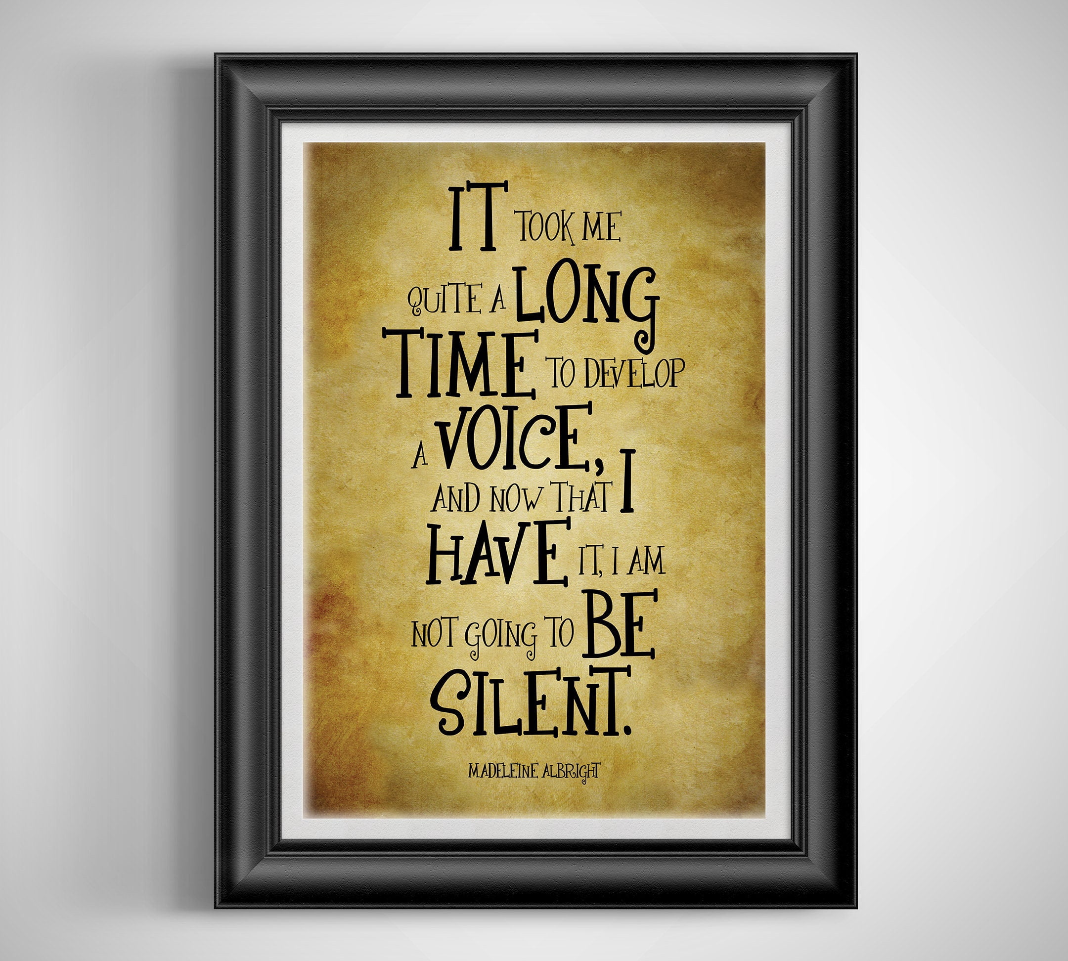 Madeleine Albright Leadership Quote: Inspiring Feminist Wall Art Poster ...