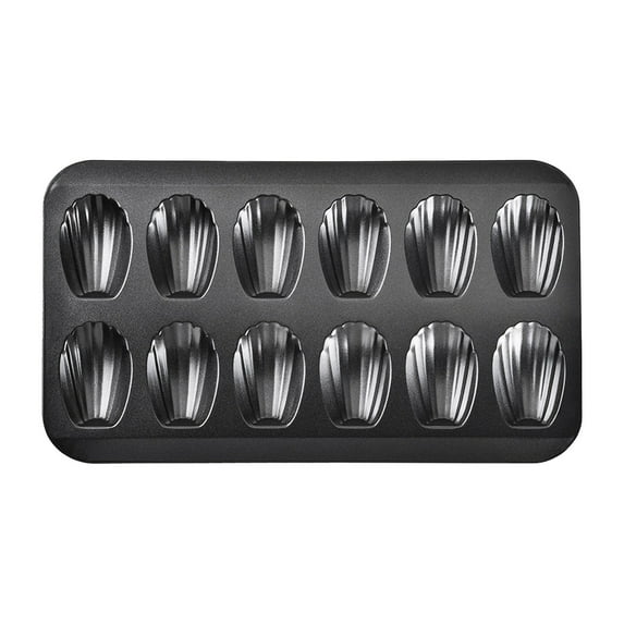 Madeleine Pans for Baking, 12 Cavity Heavy Duty Shell Shape Baking Mold ...