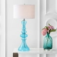 Madeline 35" Curved Glass LED Table Lamp, Aqua - Walmart.com
