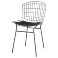 Madeline Chair with Seat Cushion in Charcoal Grey and Black - Walmart.com