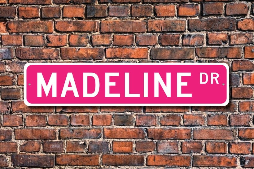 Madeline Madeline Sign Madeline Lover Madeline Birthday Gift Child Gift ...