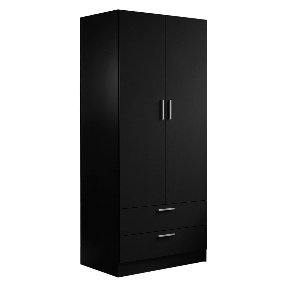 Madesa 2 Door 2 Drawer Storage Cabinet Wardrobe with Shelf and Hanging ...