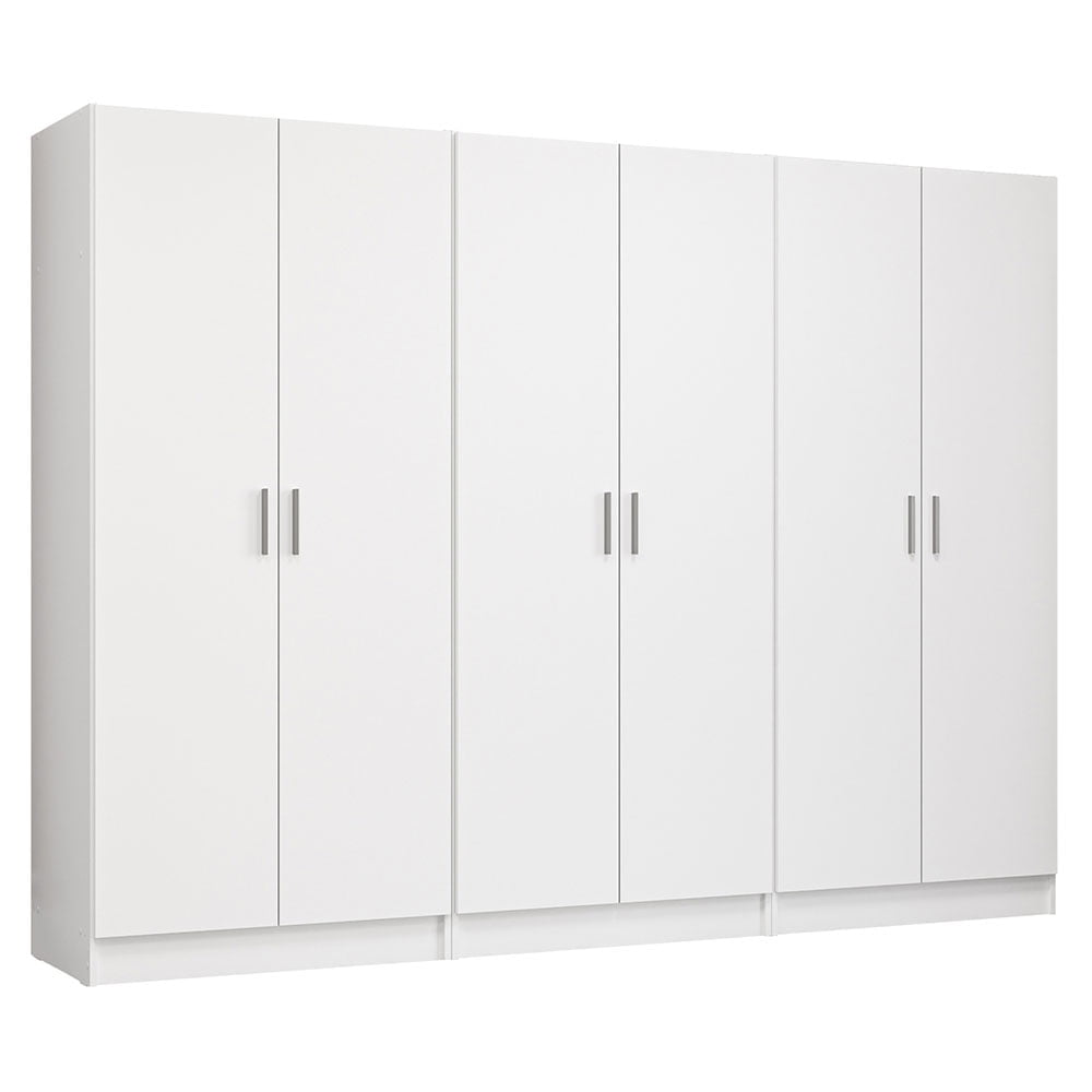 Madesa 6 Doors Storage Cabinet with Ample Shelves Space 94 Inch Utility ...