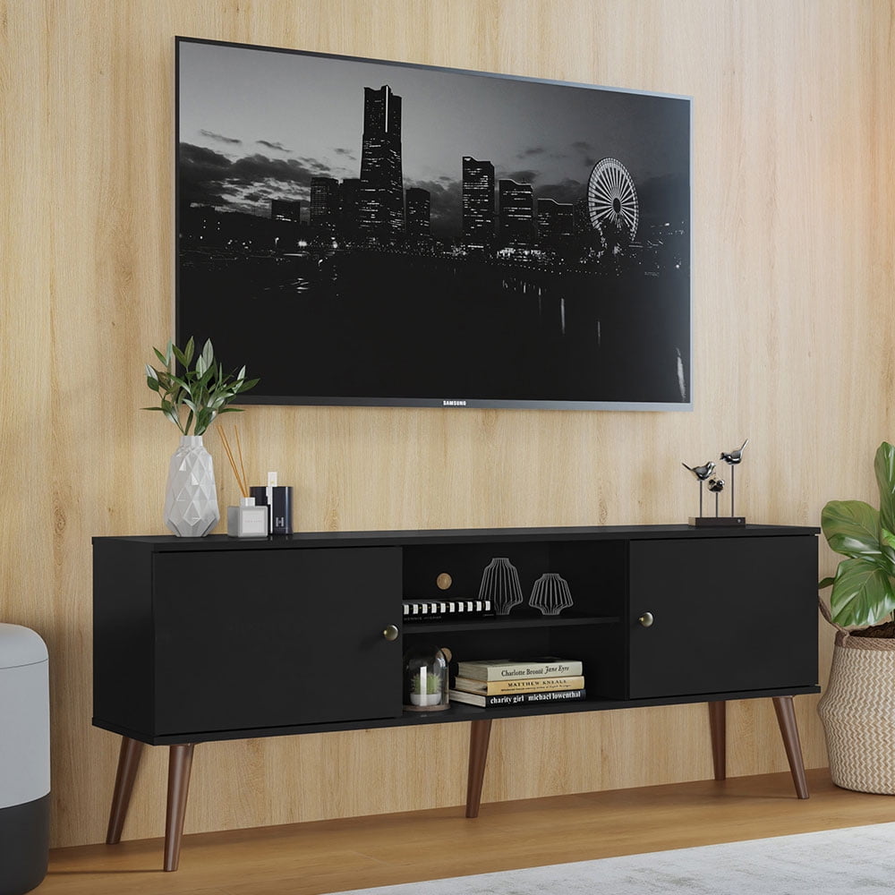 Free Shipping! Madesa TV Stand Mid-Century Console with 2 Doors and 2 ...
