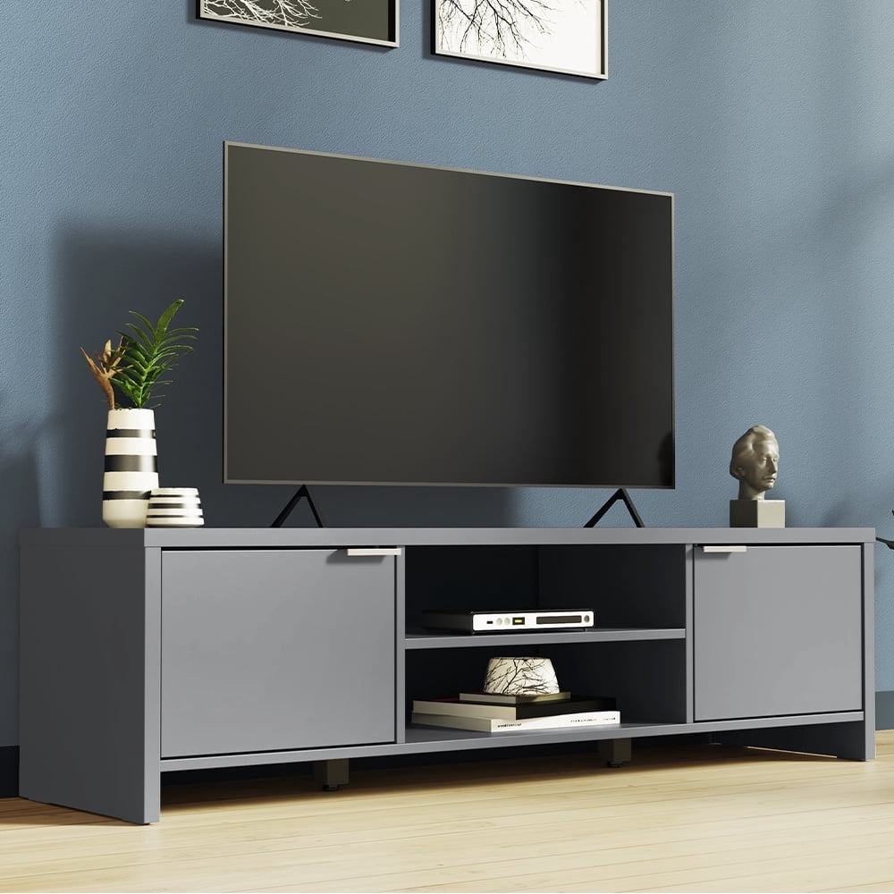 "Madesa Large Entertainment Center, TV Stand for Big TVs up to 65 ...