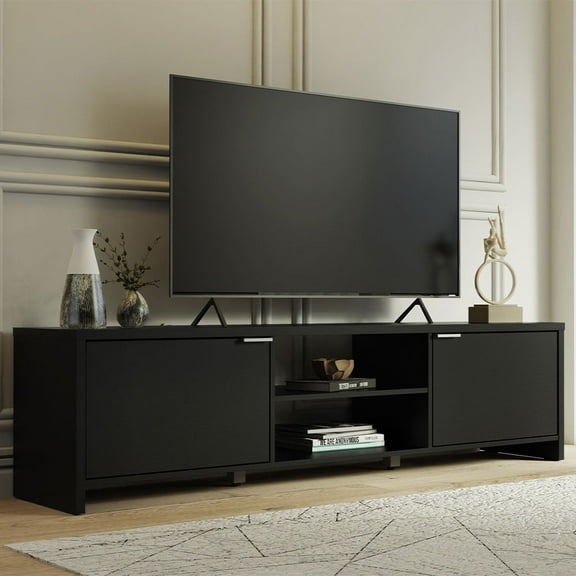 High Glossy LED TV Stand for 65 inch TVs, Modern Entertainment Center ...