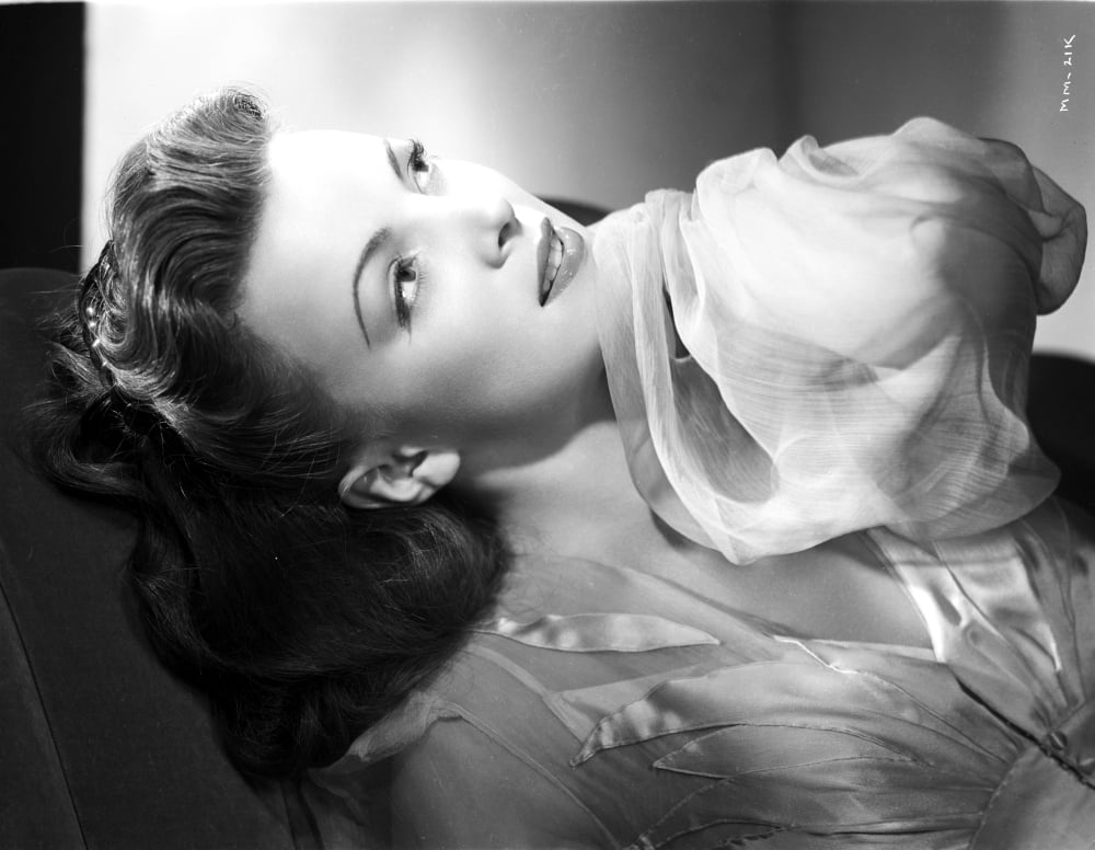 Madge Meredith on a Silk and See Through Dress Photo Print (24 x 30 ...