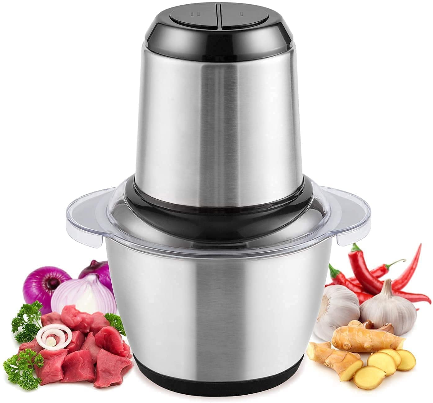 Madhav Housewares Meat Grinder Food Processor With Steel Bowl Steel ...