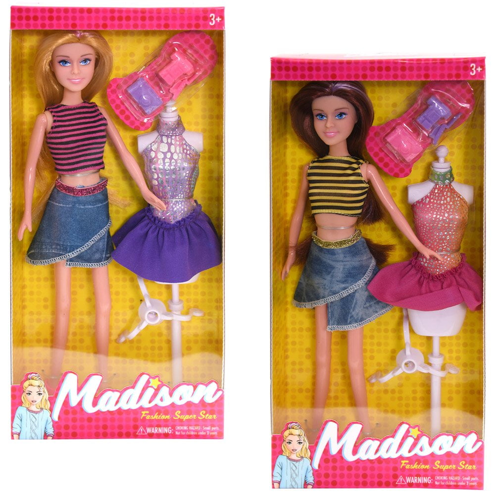 Madison 11" Fashion Super Star Doll with outfit in window box- SHIP 1 ...