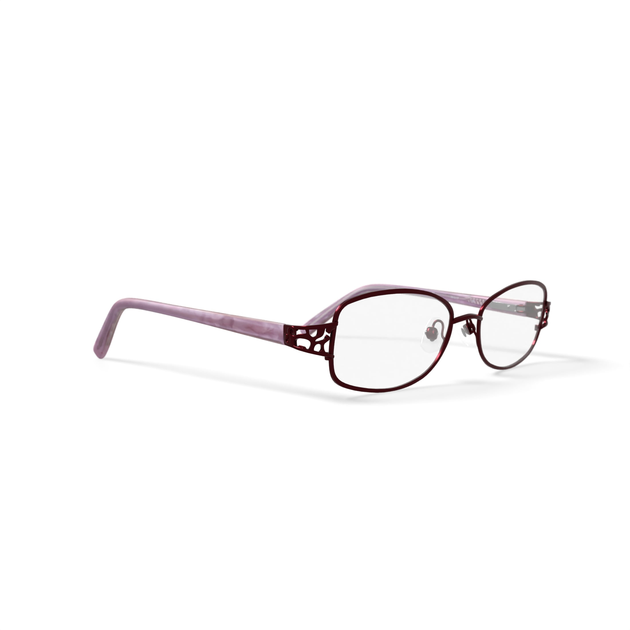 Madison Avenue Women's Rectangular Eyeglasses, MAL102, Wine, 52-17-135 ...