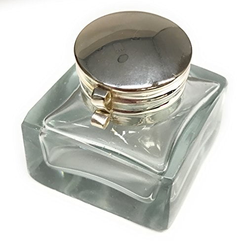 Madison Bay Company Square Clear Glass Mini Inkwell, 1.75 Inches Square ...