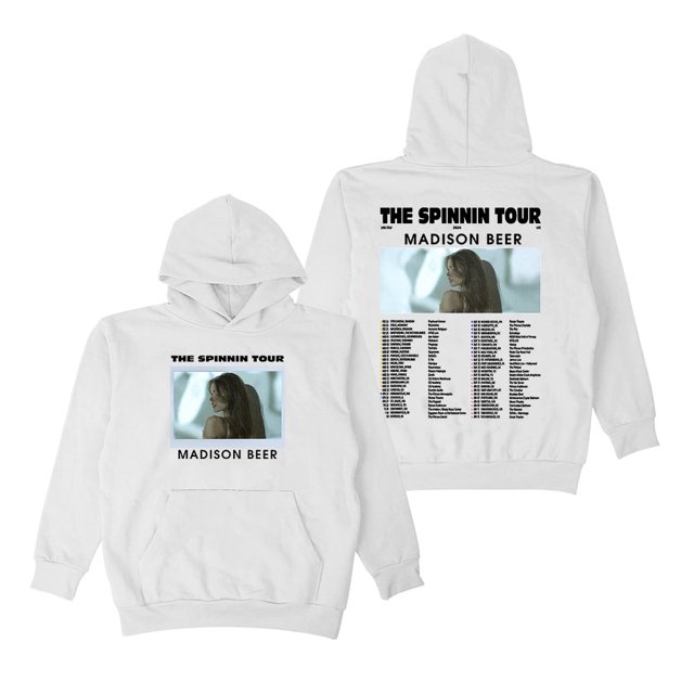 Madison Beer Hoodie The Spinnin Tour 2024 Silence Between Songs Merch Men Women Hooded ...