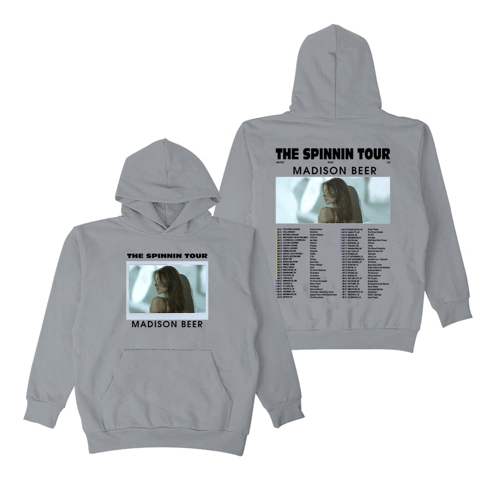 Madison Beer Hoodie The Spinnin Tour 2024 Silence Between Songs Merch Men Women Hooded ...