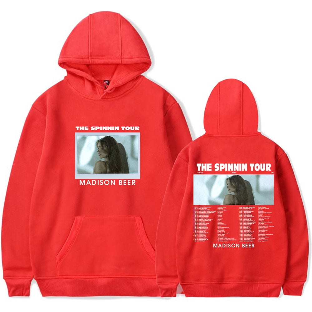 Madison Beer Hoodie The Spinnin Tour Merch Singer Tour Hooded Men Women ...
