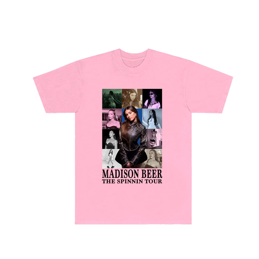 Madison Beer T-shirts The Spinnin Tour Merch New Logo Tee Women Men ...