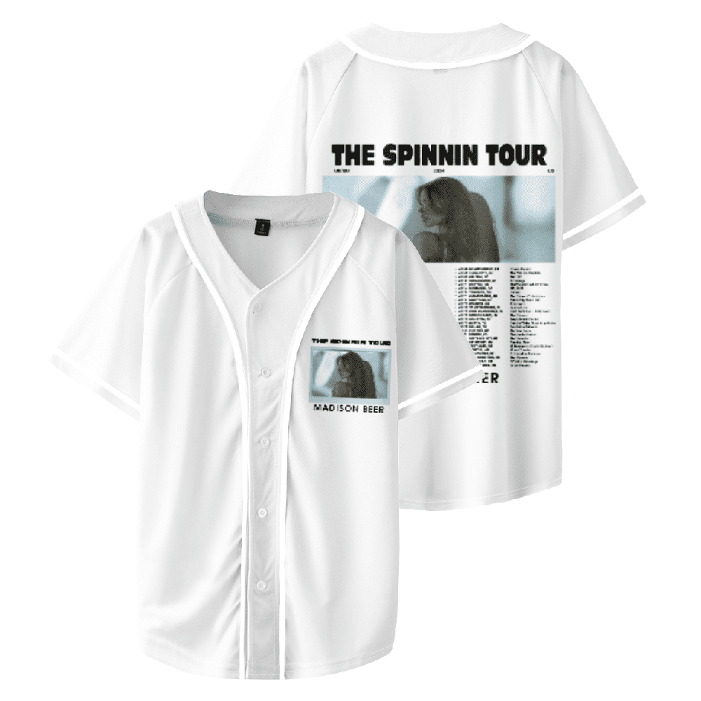 Madison Beer The Spinnin Tour Baseball Jersey 3D Print Summer Hip Hop ...