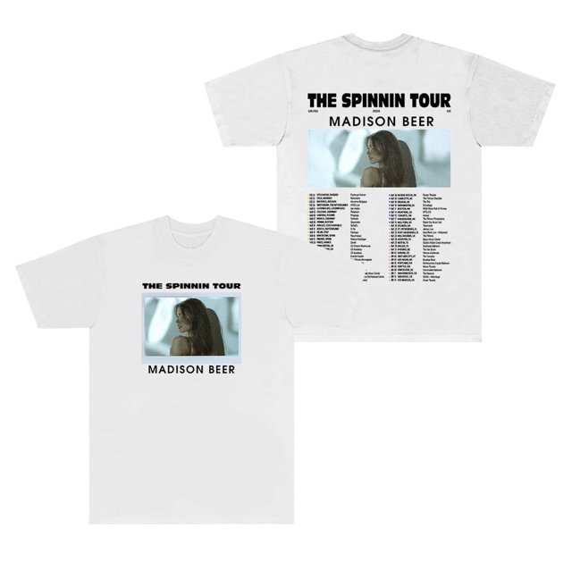 Madison Beer The Spinnin Tour T-shirt 2024 Silence Between Songs Merch ...