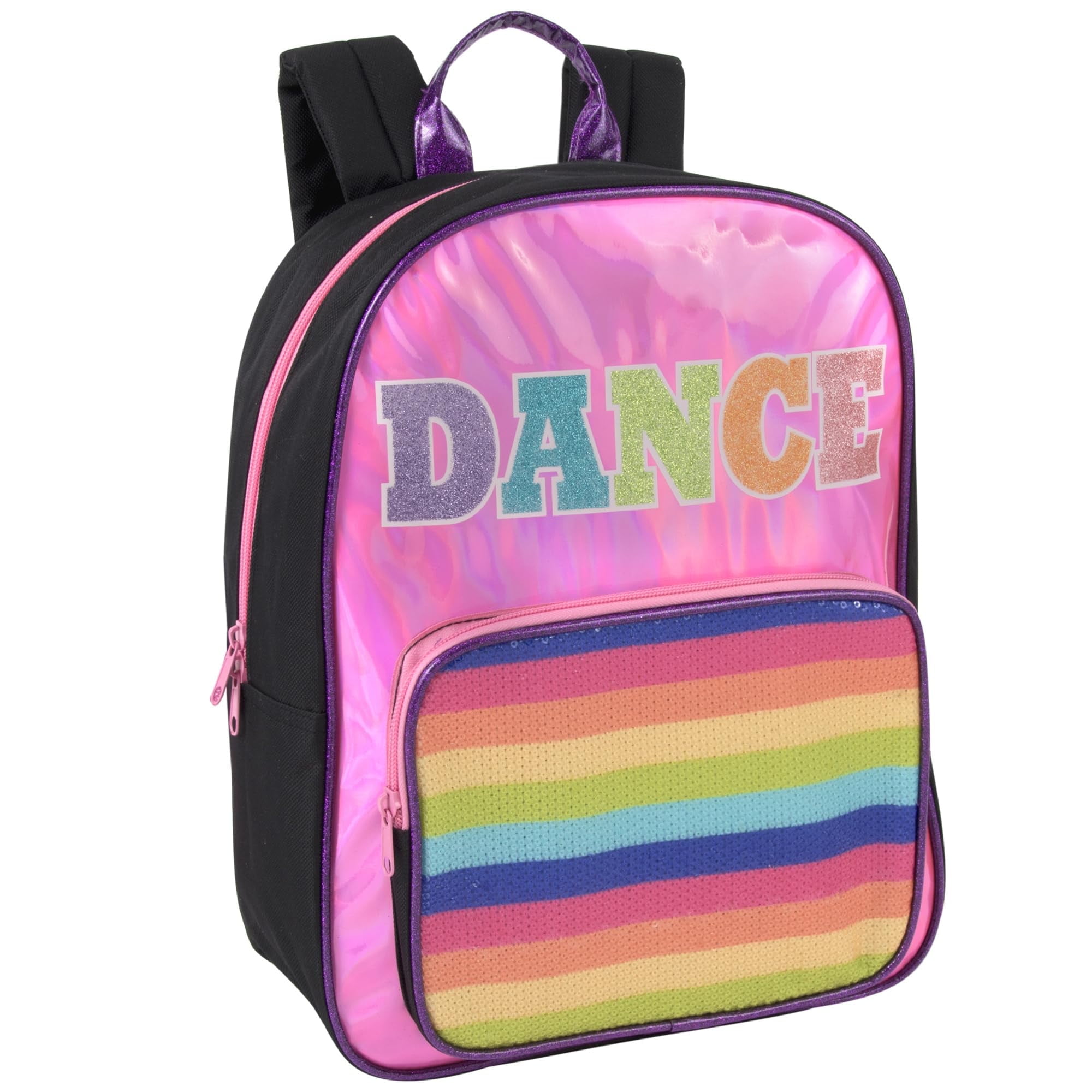 Madison & Dakota Holographic Rainbow Glitter Dance Backpack for Ballet ...