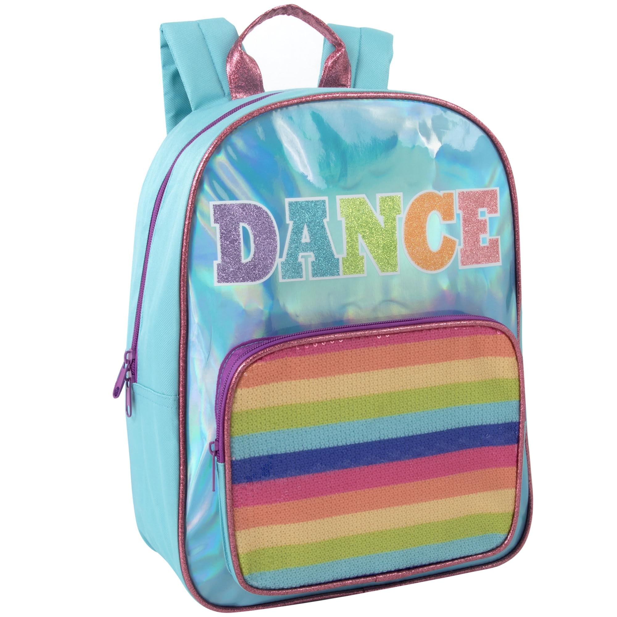 Madison & Dakota Holographic Rainbow Glitter Dance Backpack for Ballet ...