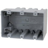 Madison Electric 57 cu. in. 3 Gang Electrical Box, Gray - Walmart.com