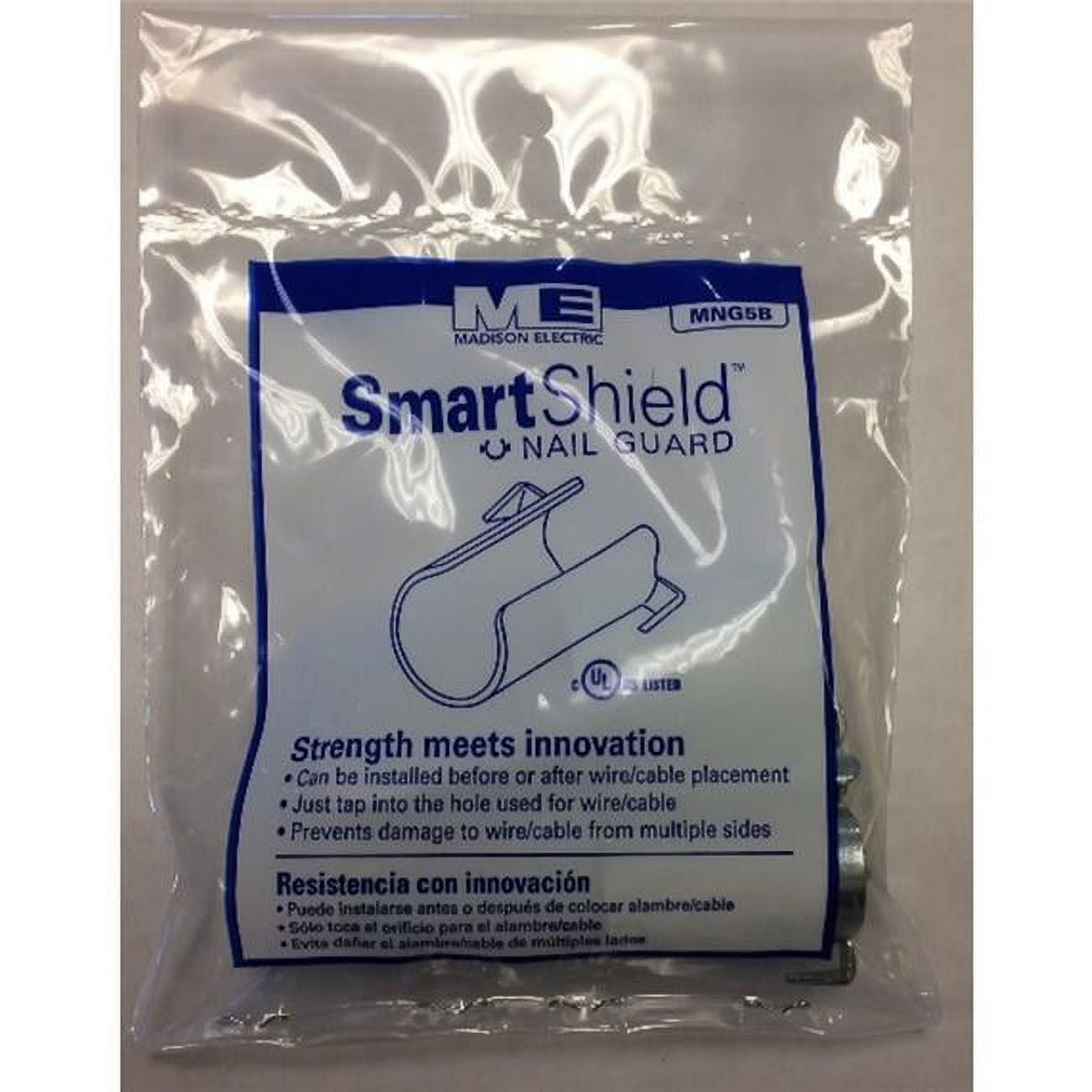 Madison Electric Smart Shield 1 in. L Nail Guard 5 pk - Walmart.com