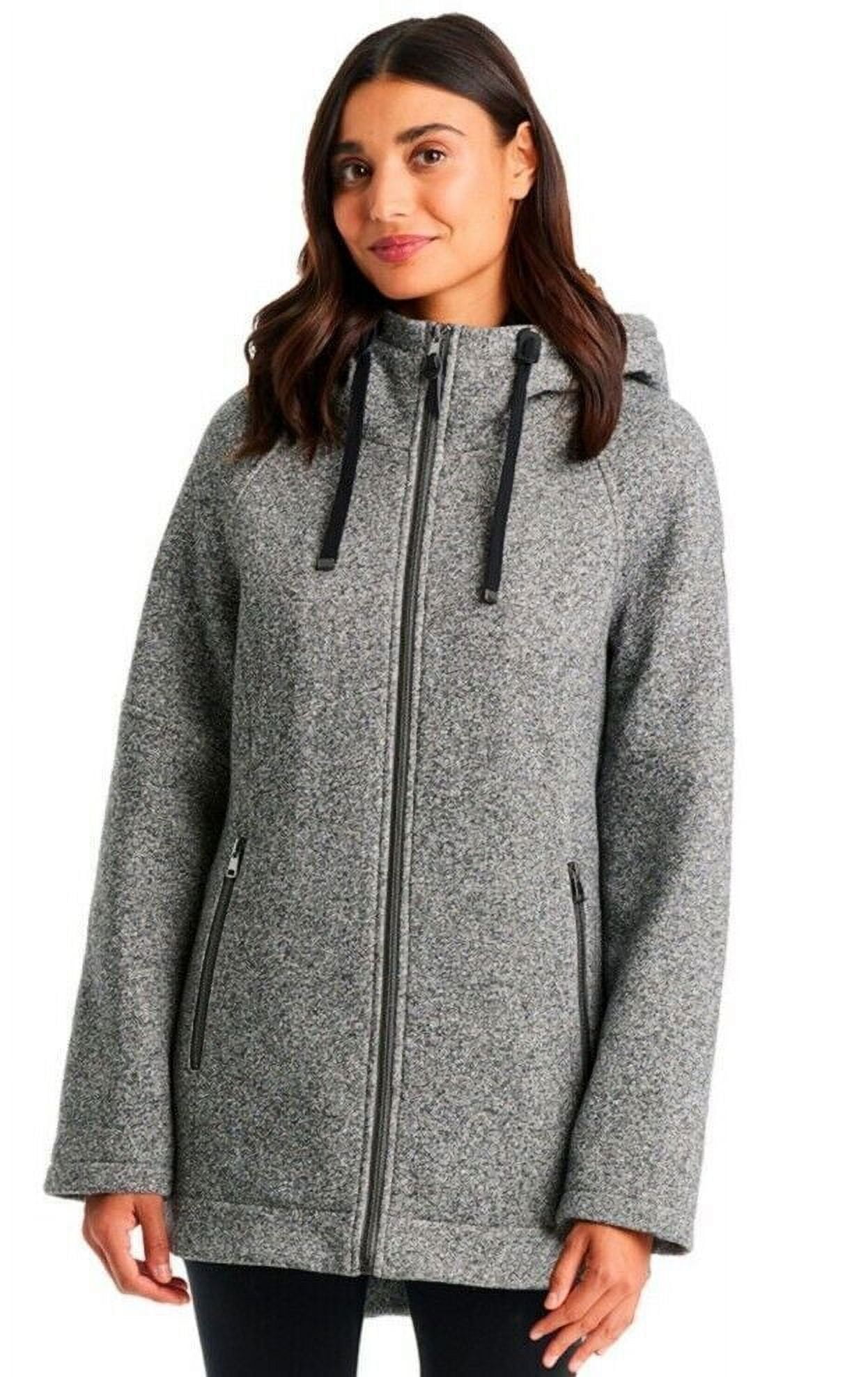 Madison Expedition Women's Knit Hoodie Jacket (Grey, Medium) - Walmart.com