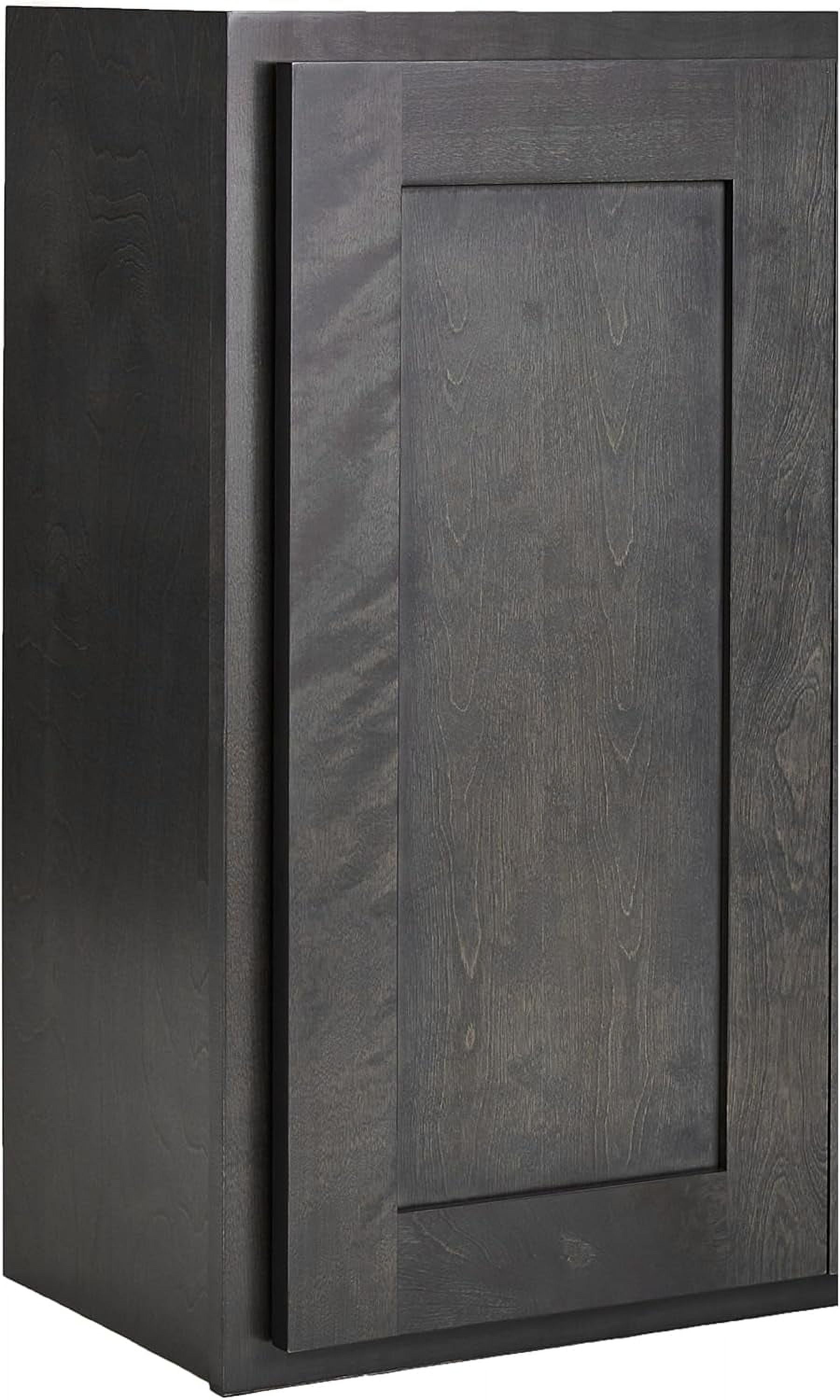 Madison Gray Shaker Kitchen Wall Cabinet, 18 in. W x 30 in. H x 12 in ...