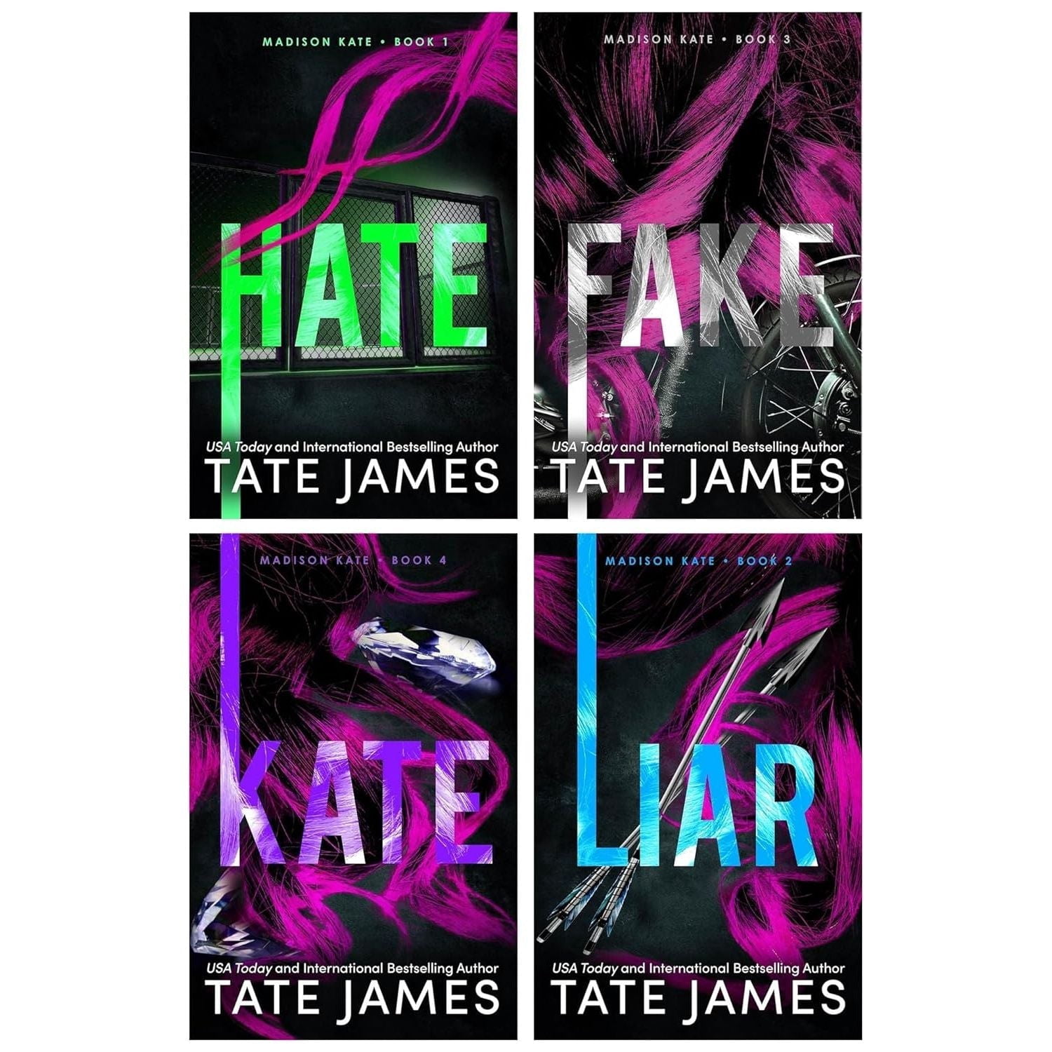 Madison Kate Series 4 Books Collection Set by Tate James | Reverse ...