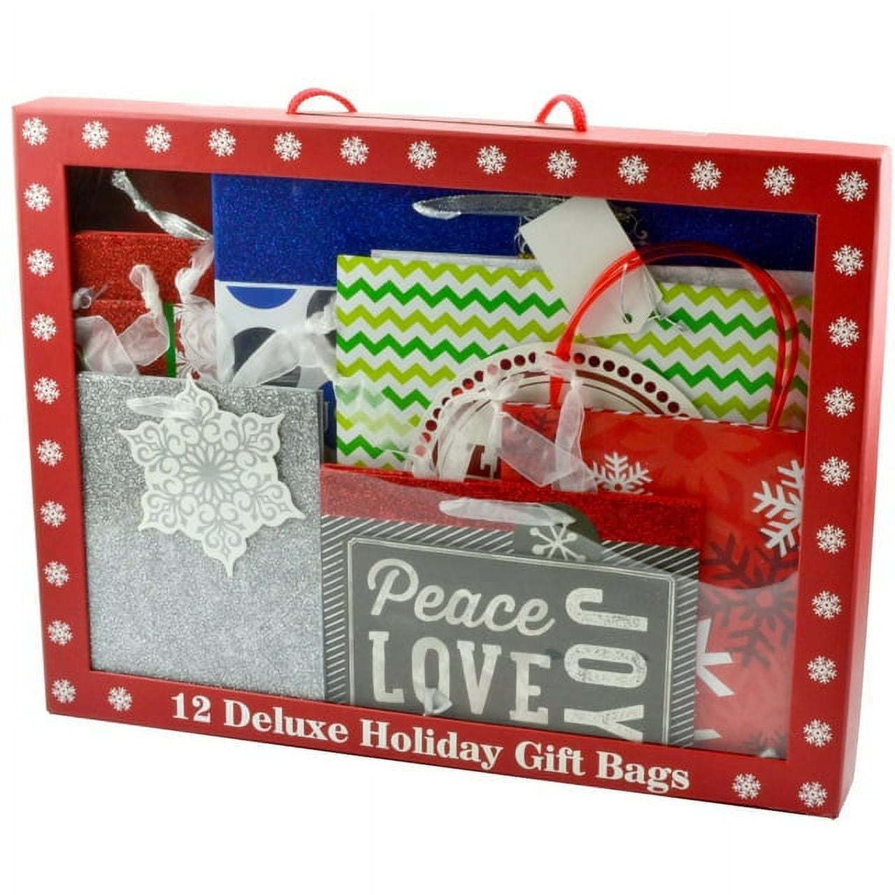 Madison Paper Christmas Gift Bags Assorted Sizes with Gift Tissue Paper ...