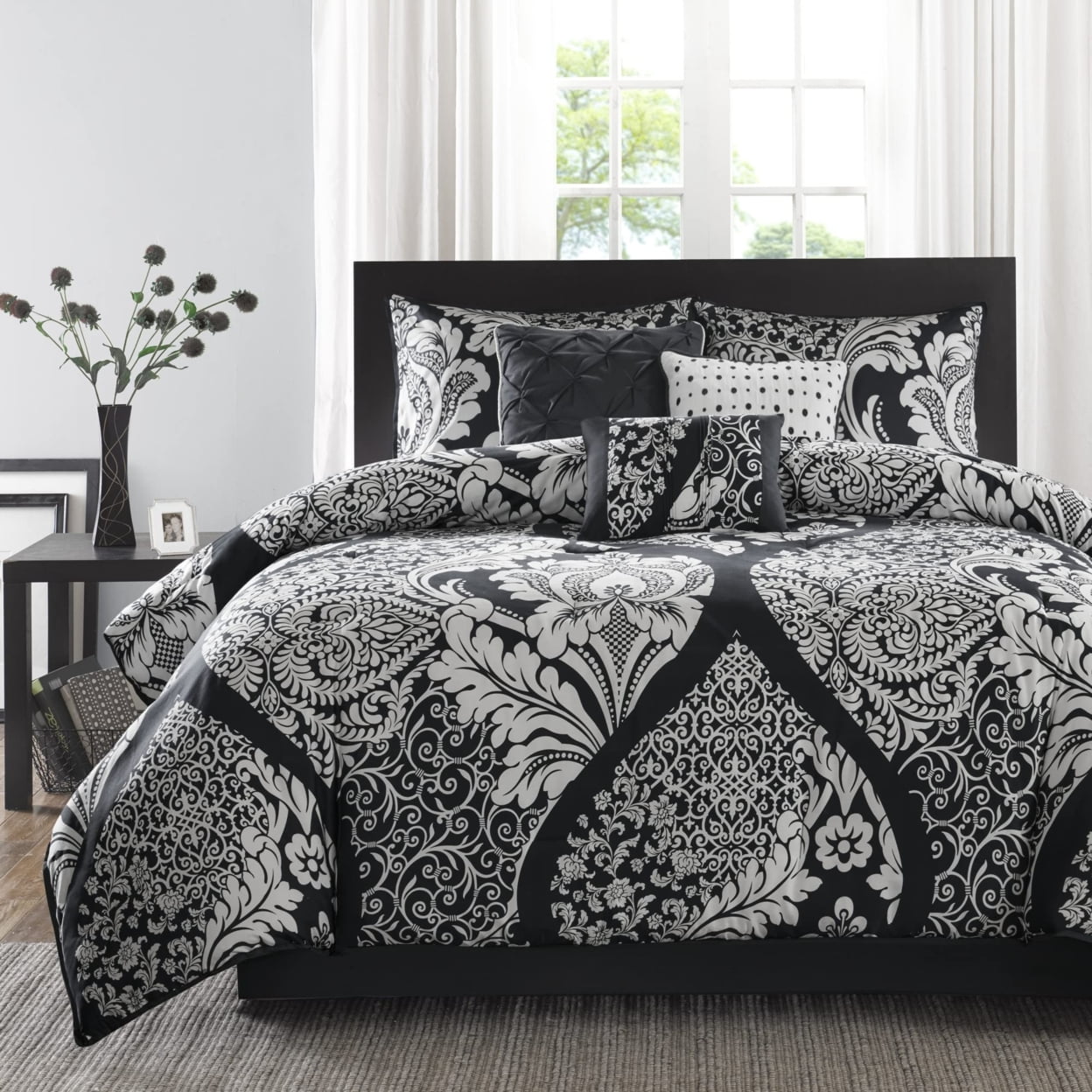 Madison Park 7 Piece Cotton Printed Comforter Set - Walmart.com