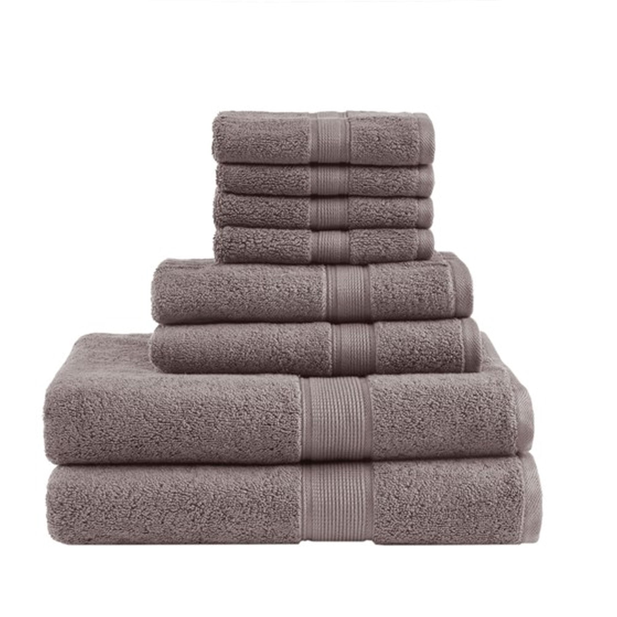 Madison Park 8-Piece Luxury Cotton Towel Set, 800GSM Bath Towels, Ultra ...