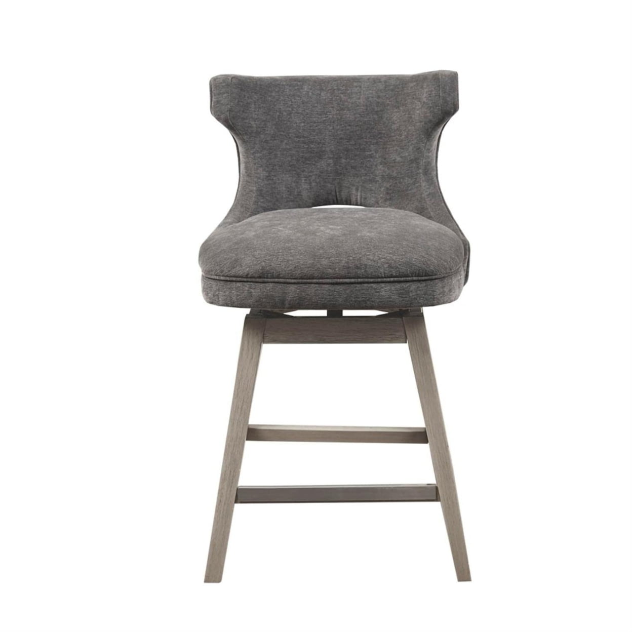 Madison Park Emmett Swivel Counter Stool with Charcoal Finish MP104 ...