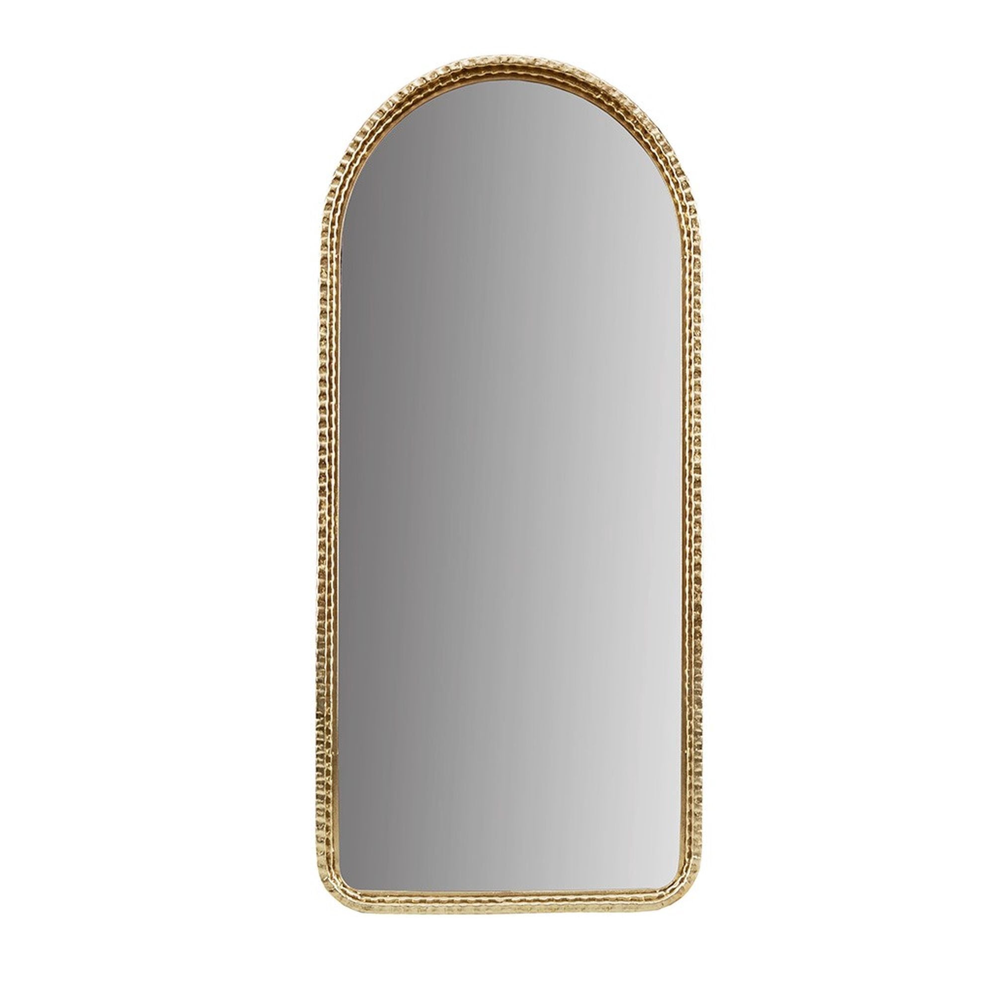 Madison Park Mia 20"W x 45"H x 1.25"D Gold Metal Arch Wall Mirror in ...