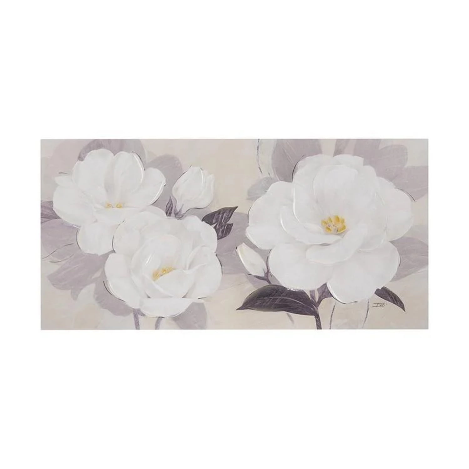 Madison Park Midday Bloom Florals Canvas Wall Art, White Neutral, 39x19 ...