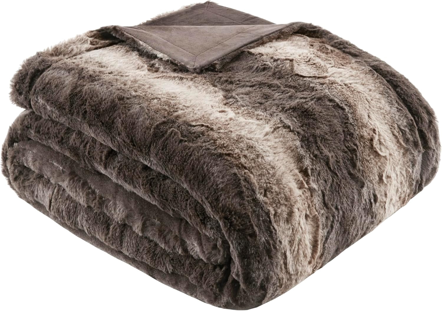 Madison Park Queen Size Ultra-Soft Poly Fur Blanket Queen Size ...