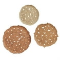 Madison Park Rossi Textured Feather 3-piece Metal Disc Wall Decor Set ...