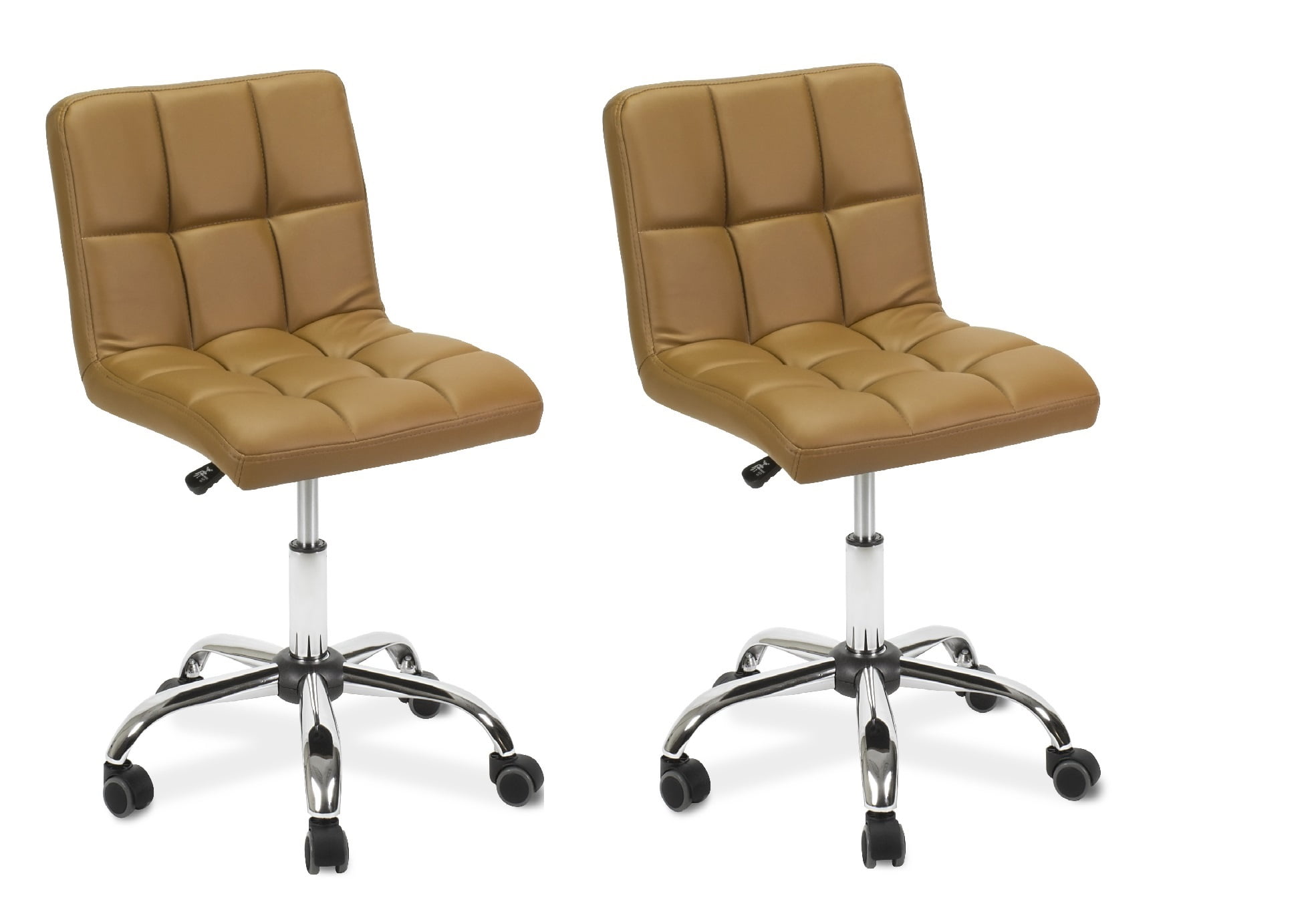 Madison & Park SET OF 2 Easy Glide Office Chair TTO CAPPUCCINO Desk ...