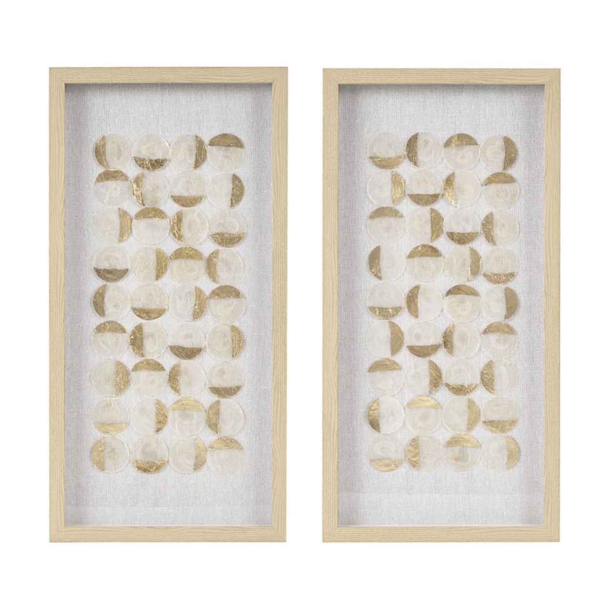 Madison Park Wall Art Painting 12.26 x 24.26 Handpainted Capiz Shells ...