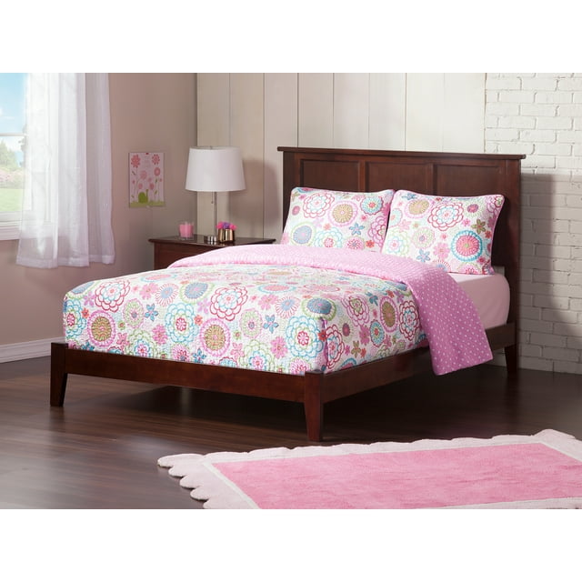 Madison Queen Traditional Bed in Walnut - Walmart.com