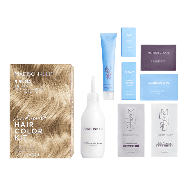 Madison Reed Radiant Permanent Hair Color Kit, Bellagio (9.5NNA ...
