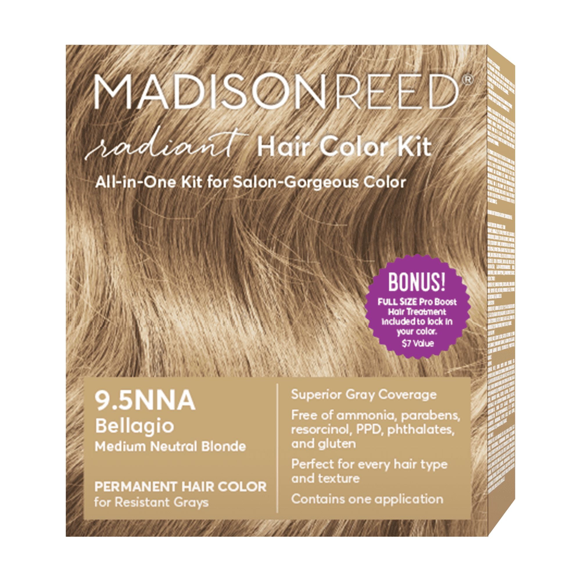 Madison Reed Radiant Permanent Hair Color Kit with Bonus Pro Boost ...