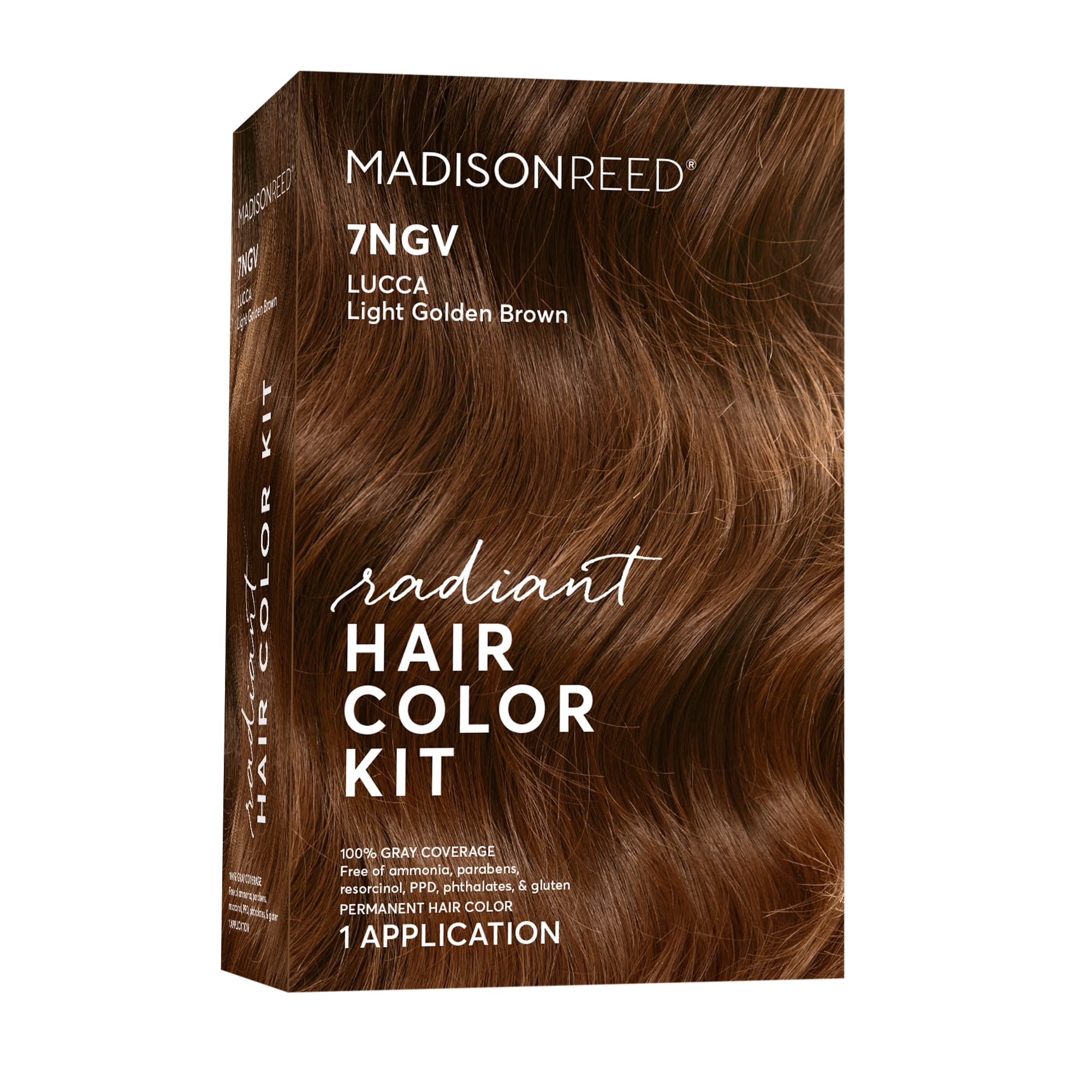 Madison Reed Radiant Permanent Hair Color Kit, Lucca (7NGV), Light ...