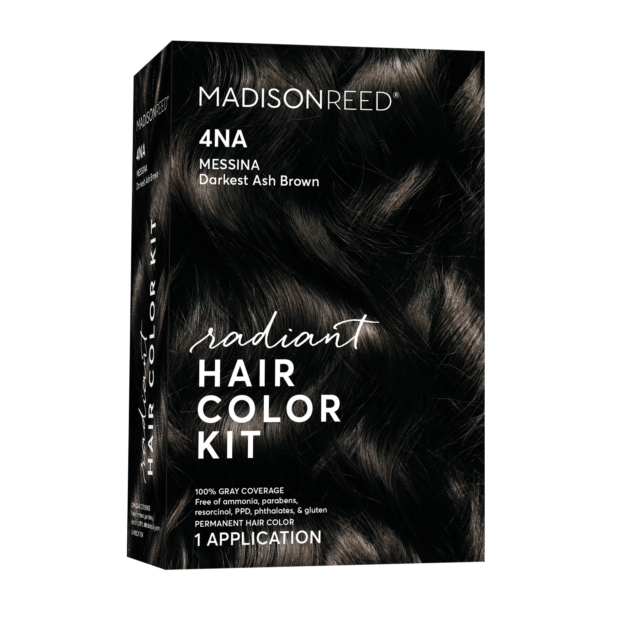 Madison Reed Radiant Permanent Hair Color Kit, Messina (4NA), Darkest ...