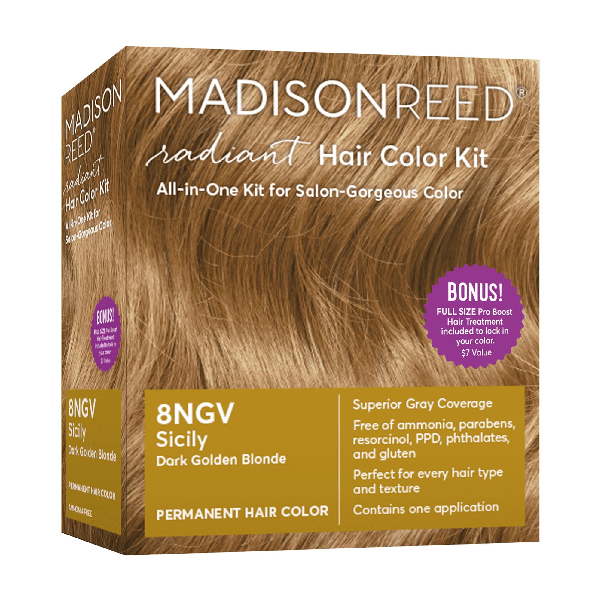 Madison Reed Radiant Permanent Hair Color Kit with Bonus Pro Boost ...