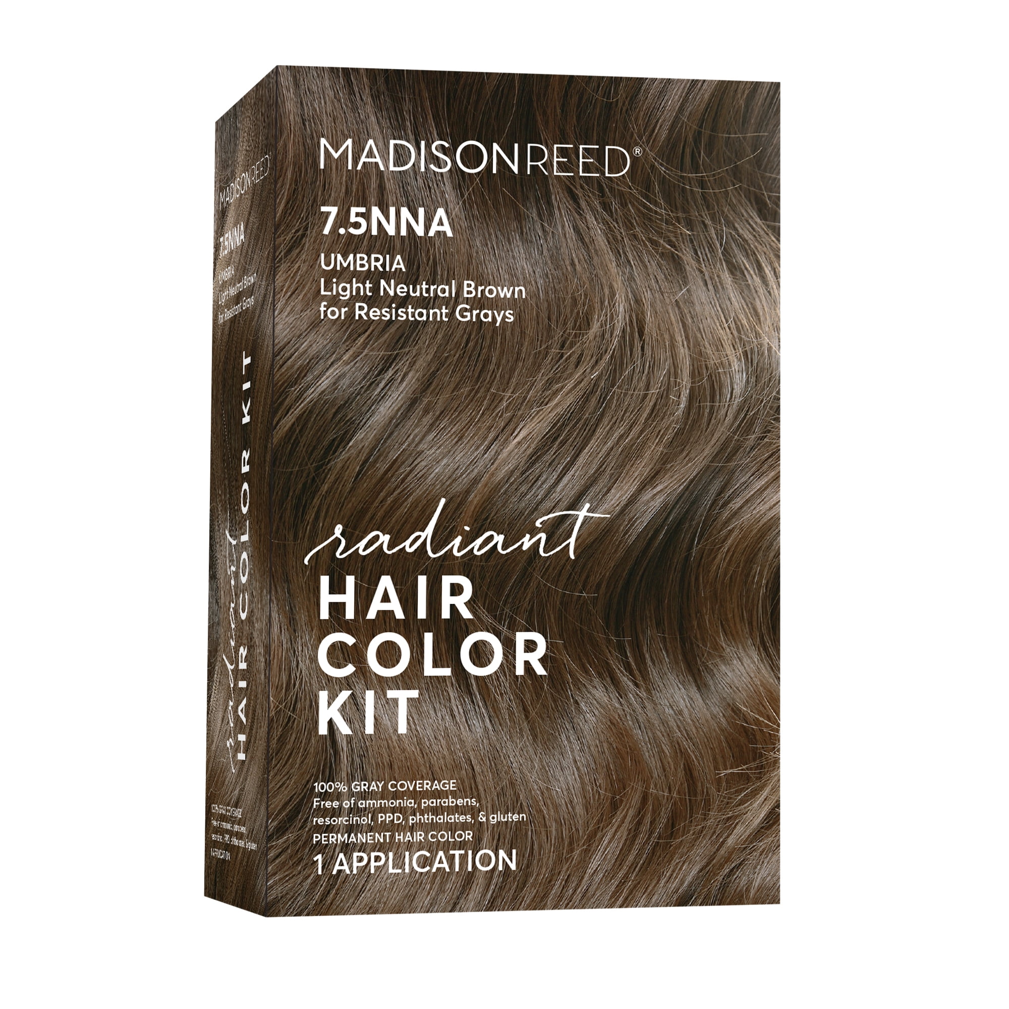 Madison Reed Radiant Permanent Hair Color Kit, Umbria (7.5NNA), Light ...