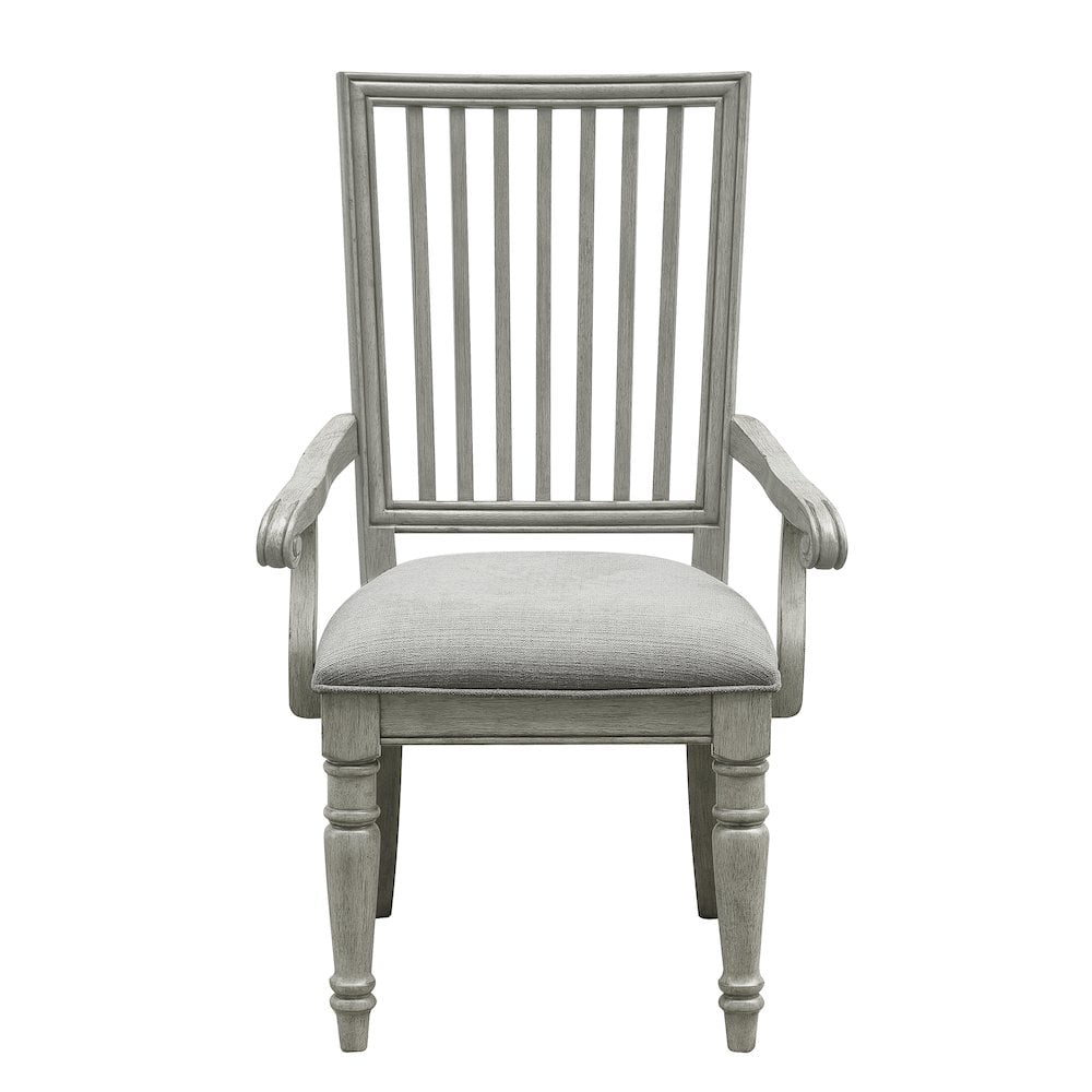 Madison Ridge Wood Arm Chair in Gray by Pulaski Furniture - Walmart.com