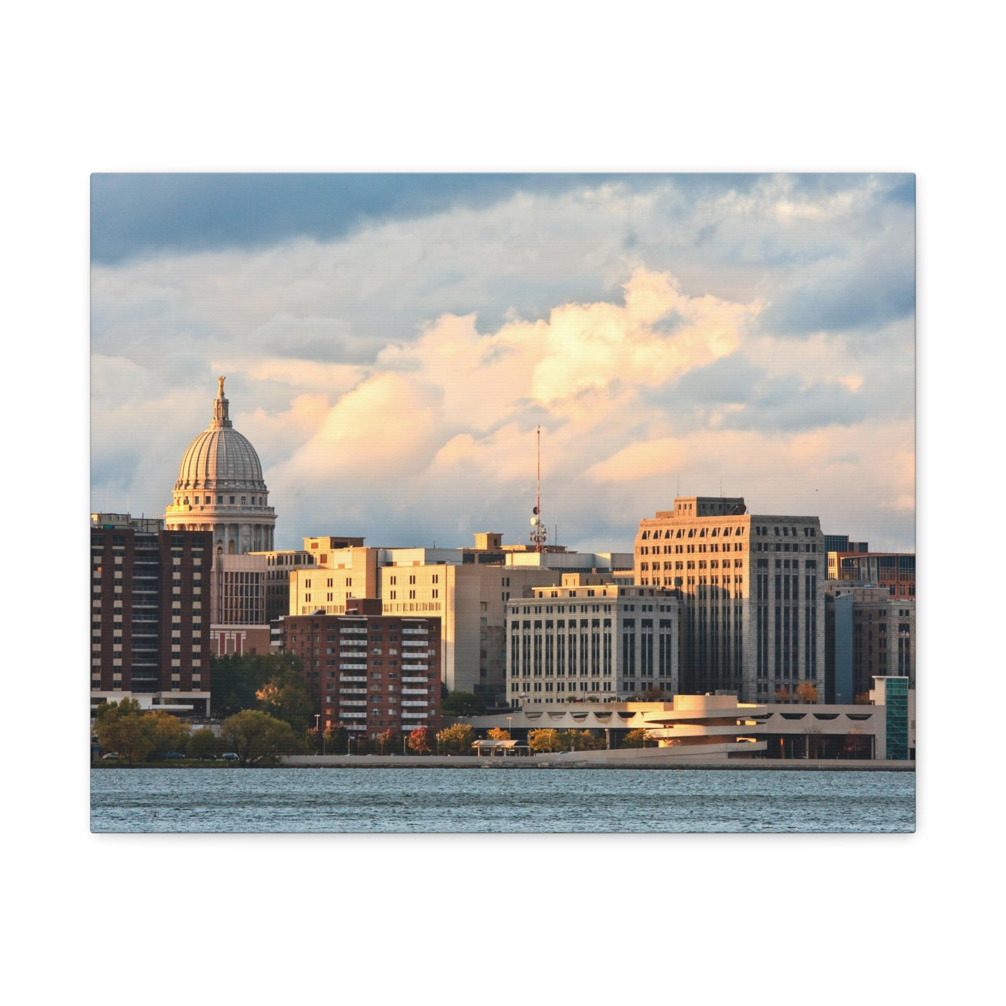Madison Skyline Daytime Canvas Artwork Breathtaking Stunning Cityscape ...