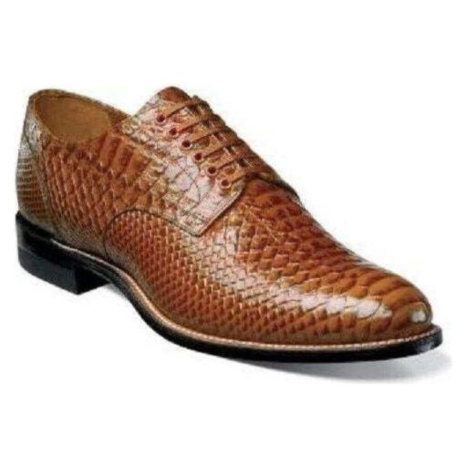 Madison Stacy Adams Anaconda Print Leather Shoes Tan 00055-240 ...