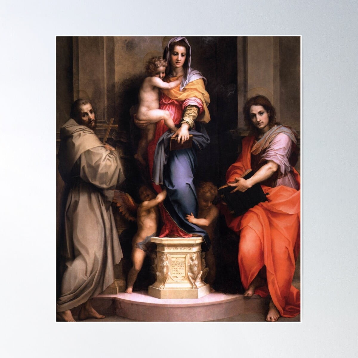 Madonna Delle Arpie Poster Wall Art, Modern Wall Decor For Living Room Bedroom, 16x24 UNFRAMED ...